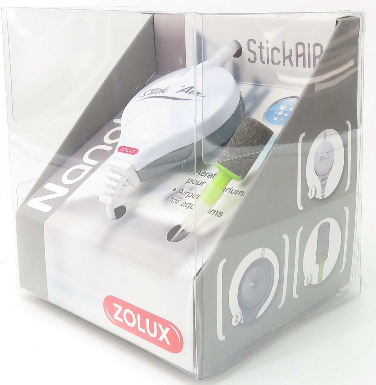 bulleur pour aquariums 1.8w débit 17L/h couleur blanc - Zoola